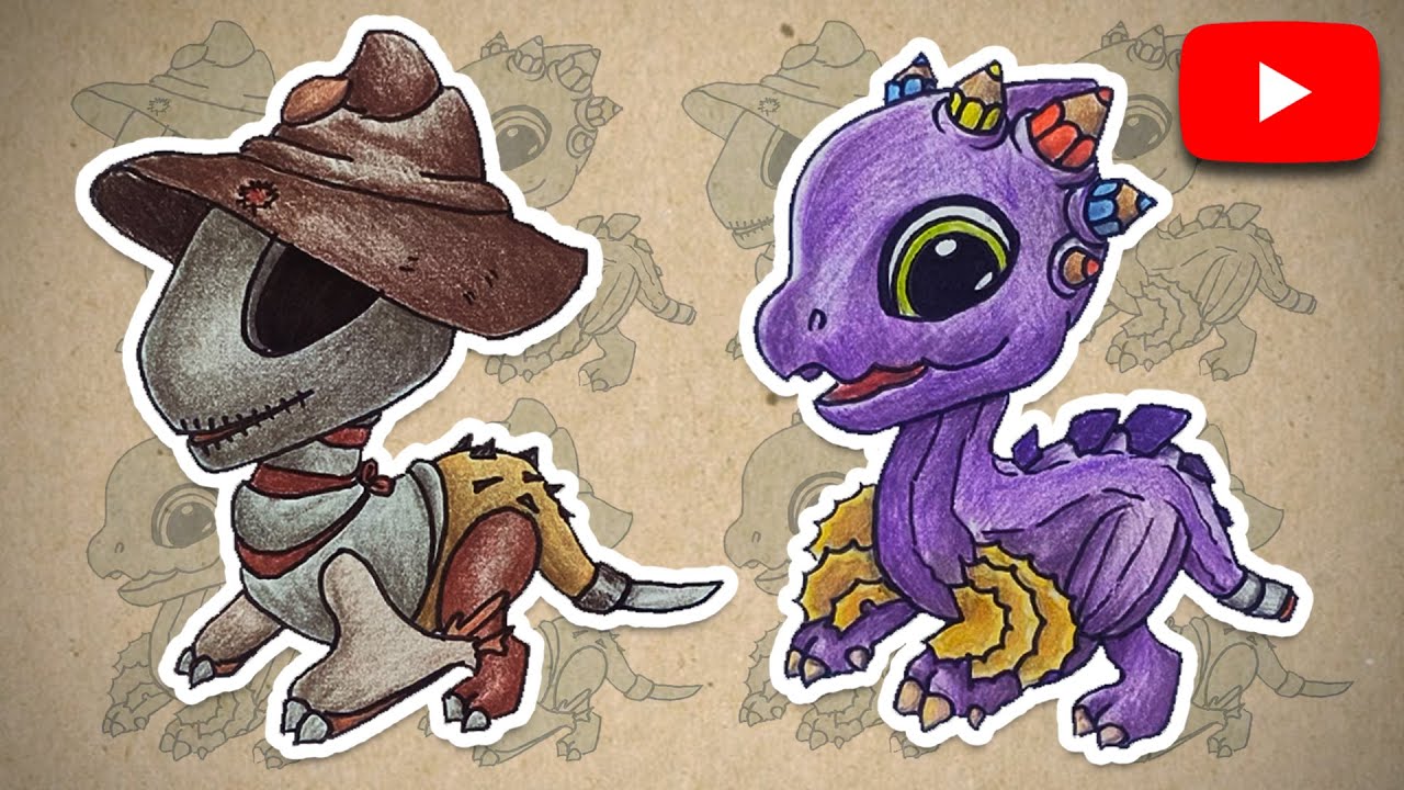 How to draw Scarecrow dragon and Scribble dragon from dragon mania ...