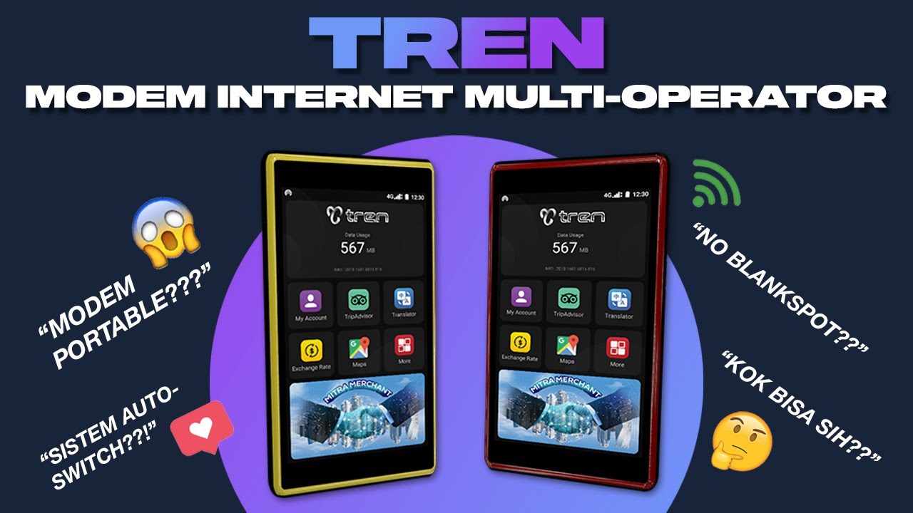 TREN - Modem Internet Multi Operator - YouTube