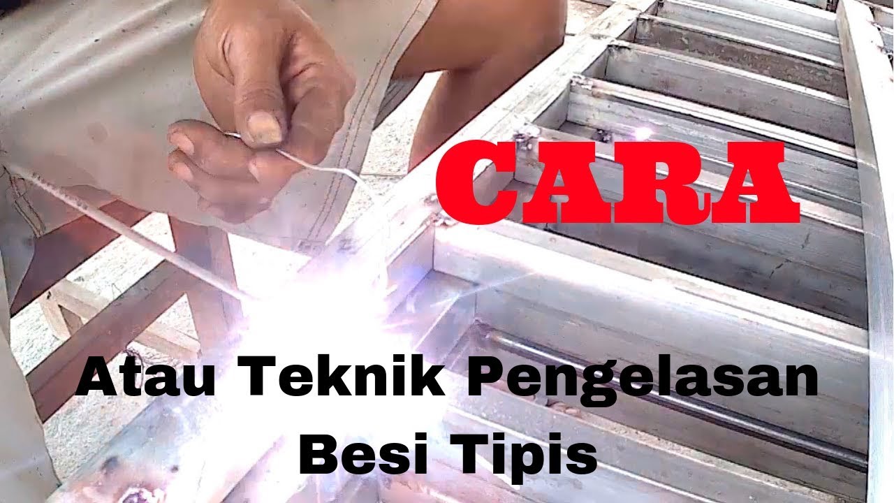 Cara atau teknik mengelas besi Hollow tipis. (slow motion video) - YouTube