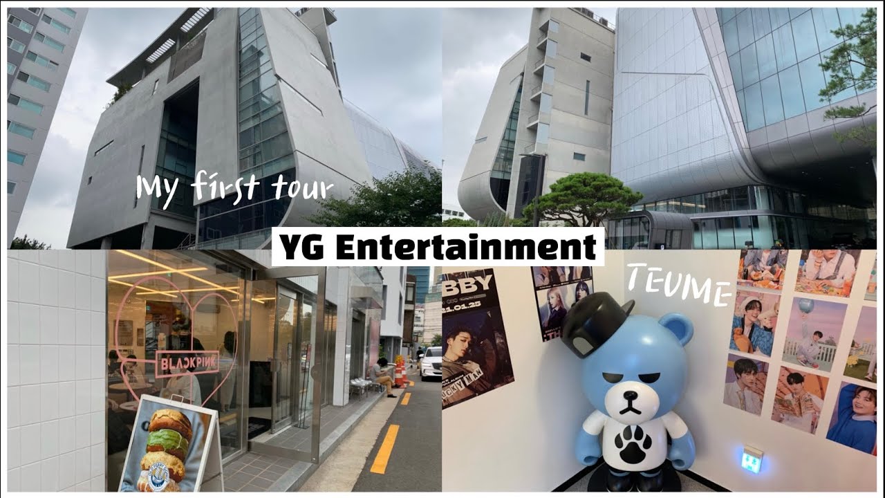 First time visiting YG building and the SameE (Kpop Tour with Teume ...