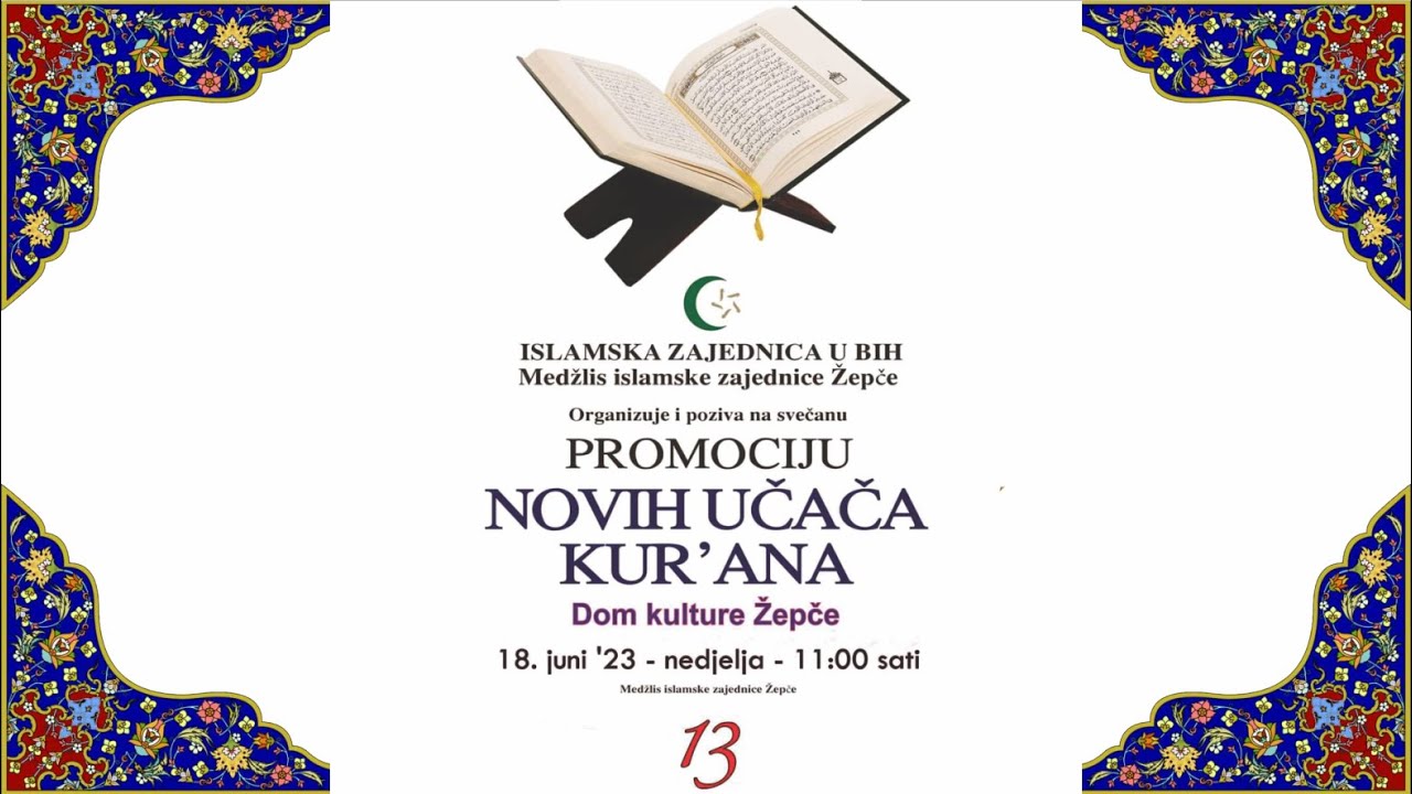 14. PROMOCIJA NOVIH UČAČA KUR'ANA - YouTube