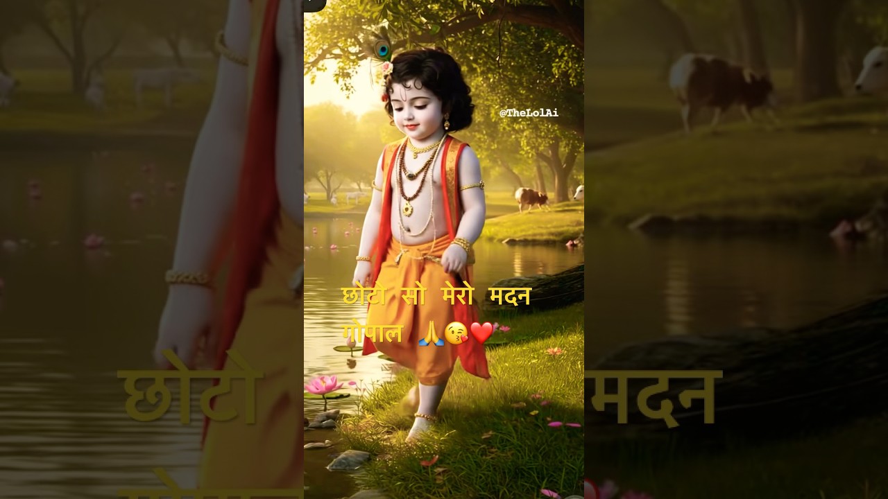 Choto So Mero Madan Gopal 🙏💖 | Krishna Bhakti Shorts | #shorts#ytshorts - YouTube