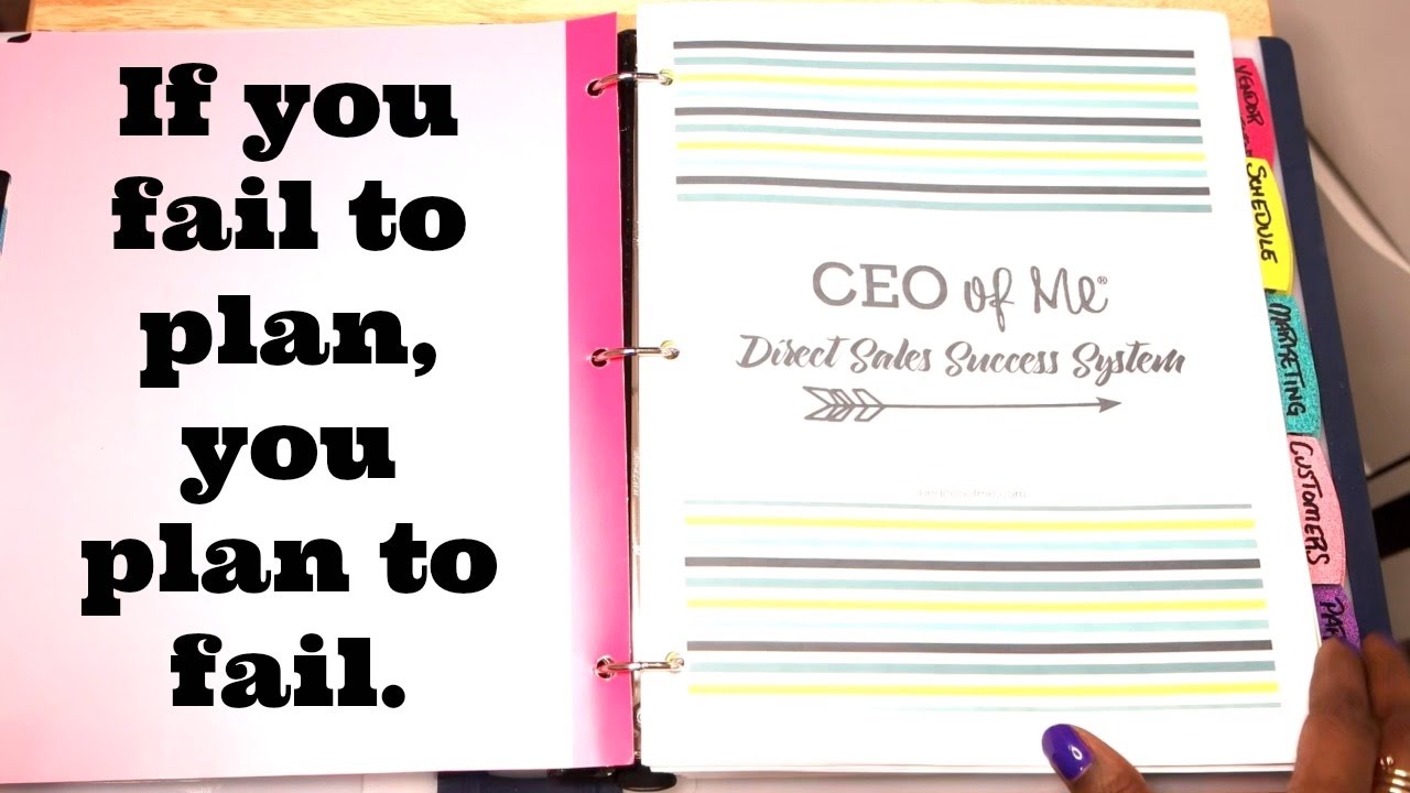 Planner Scheduling for my Business (CEO of Me Planner) - YouTube
