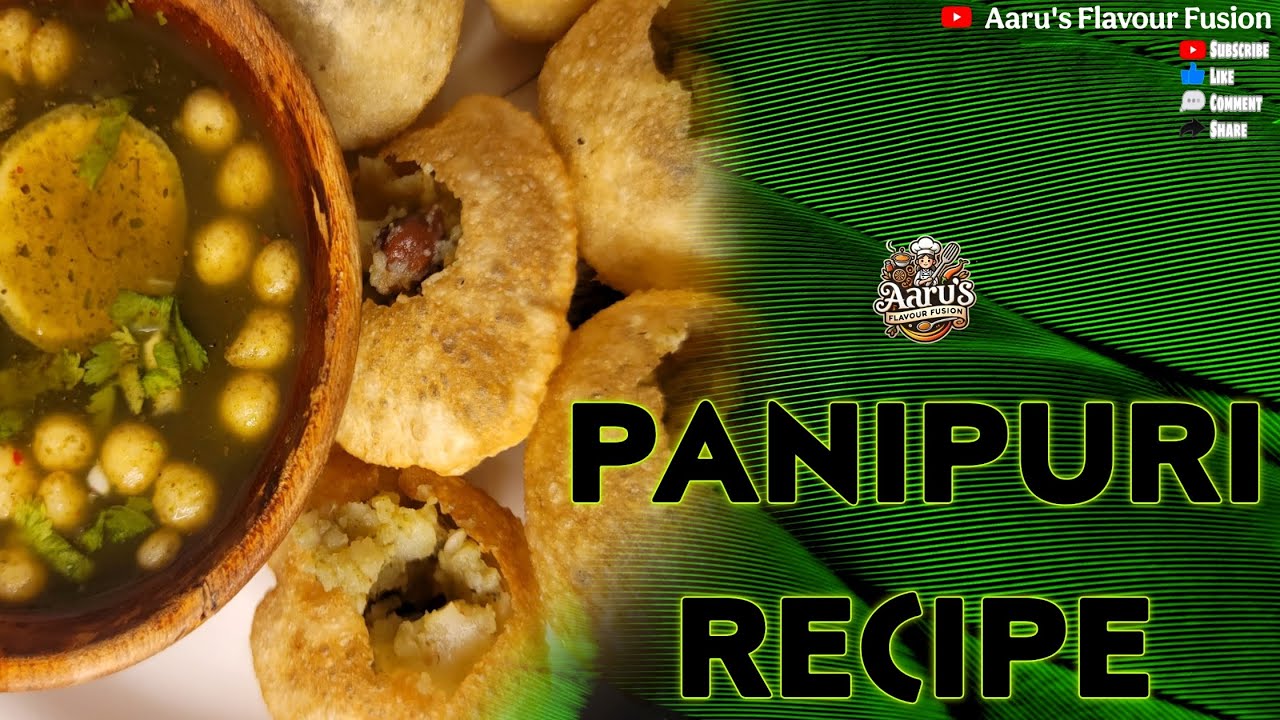 How to Make Pani Puri at Home – The Ultimate Flavor Explosion! - YouTube