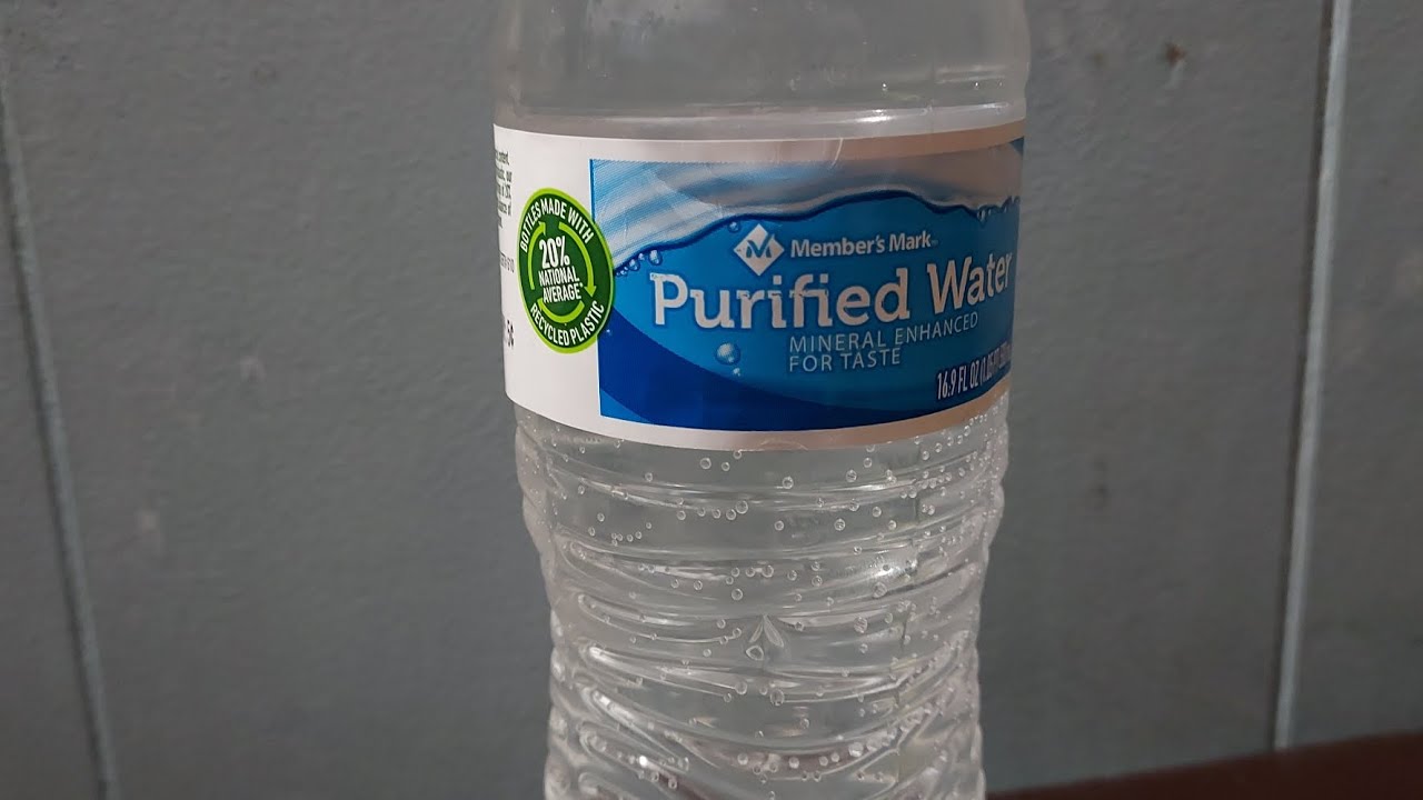 Sam's Club Members Mark Purified Water Sip N Review - YouTube