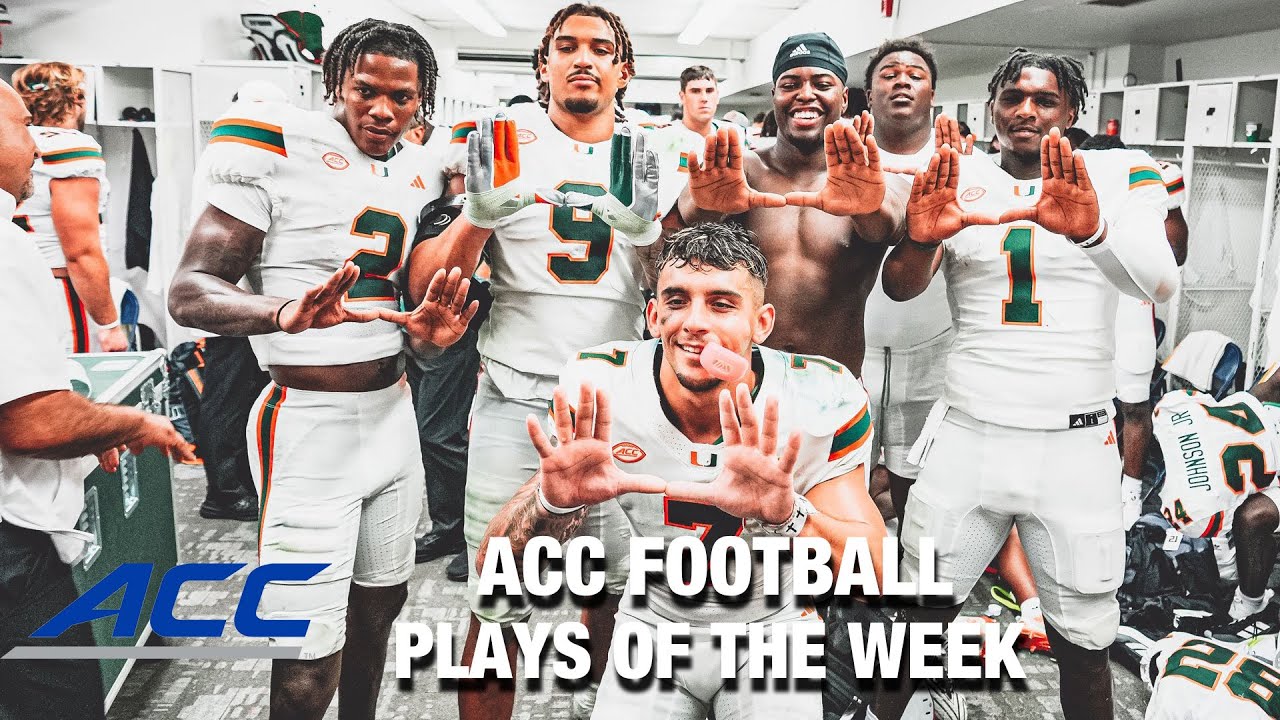 Top 5 Plays Of The Week | 2024 ACC Football - YouTube