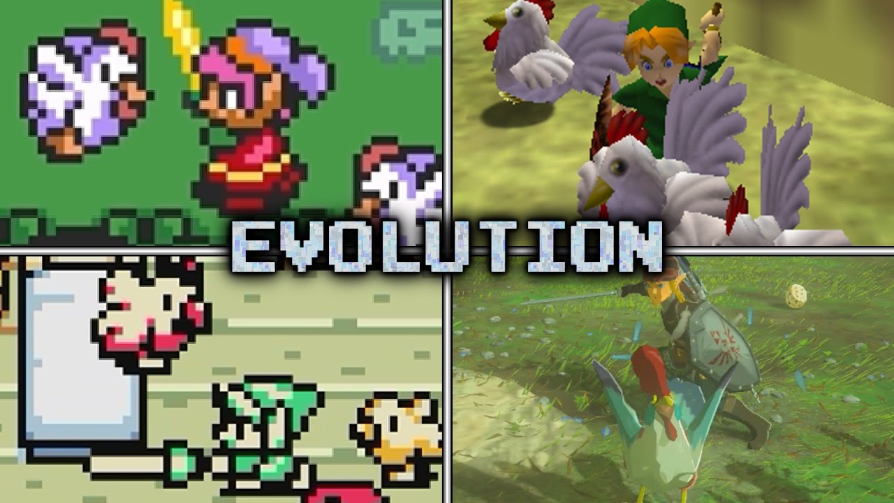 Evolution of Cuccos & Revenge Squads in Zelda games (1991 - 2017) - YouTube