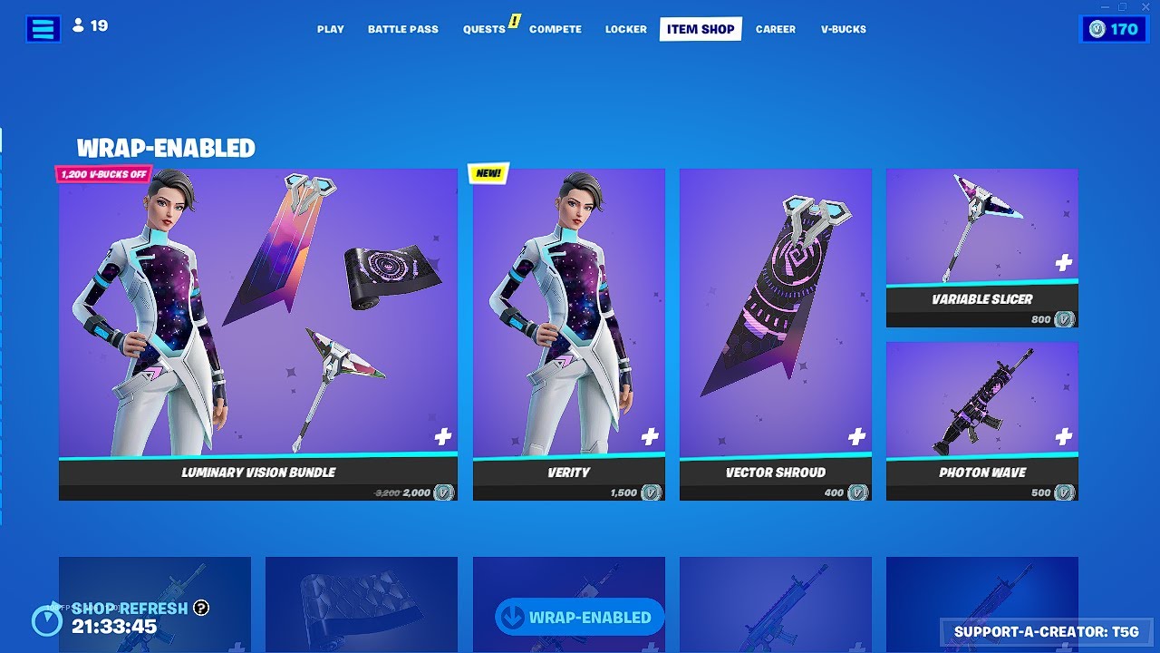 Fortnite New!!! Luminary Vision Bundle & New Locker Bundle + More - YouTube