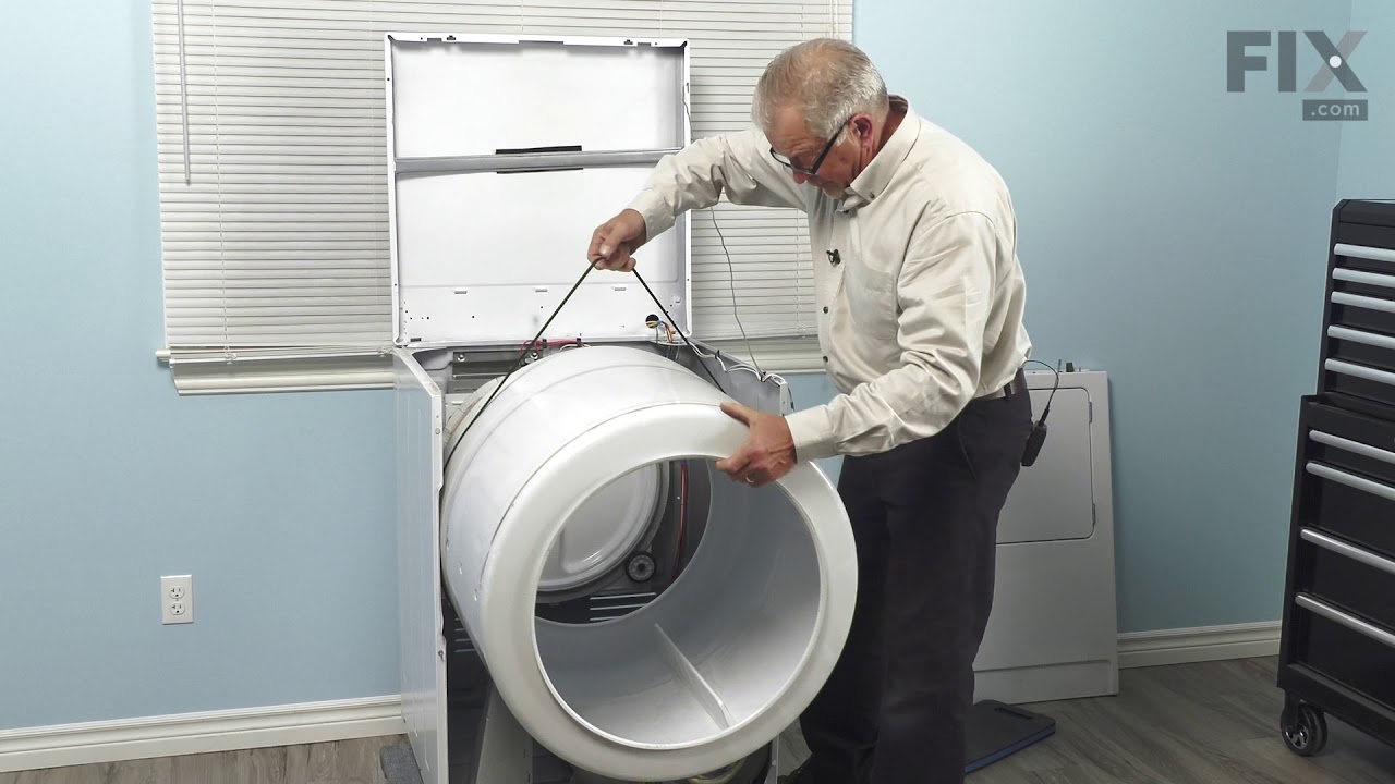 Norge Dryer Repair - How to Replace the Front Glide Kit - YouTube