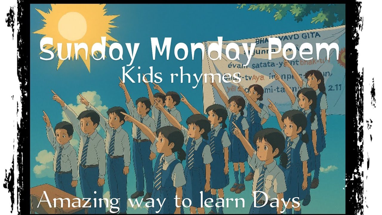 Sunday Monday song | kids rhymes preschool nursery rhymes #daysname # ...