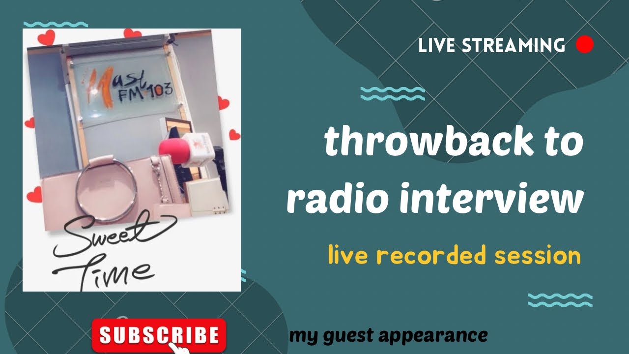 Throwback to radio live mast fm 103| off air conversation|humera patel ...