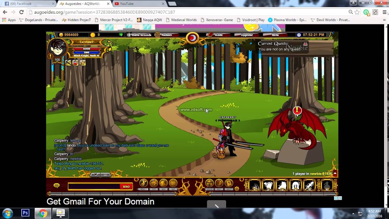 Augoeides: Preview how to combo Black knight class!!!~ - YouTube