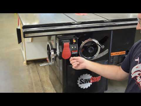 Using a Saw Stop Table Saw - YouTube