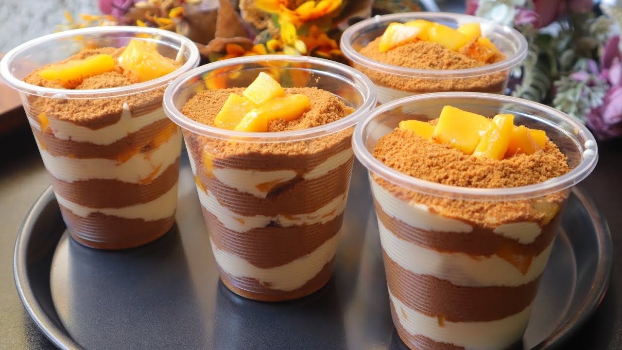 Mango Graham in a Cup | The Best na Pangnigusyo, Dessert - YouTube
