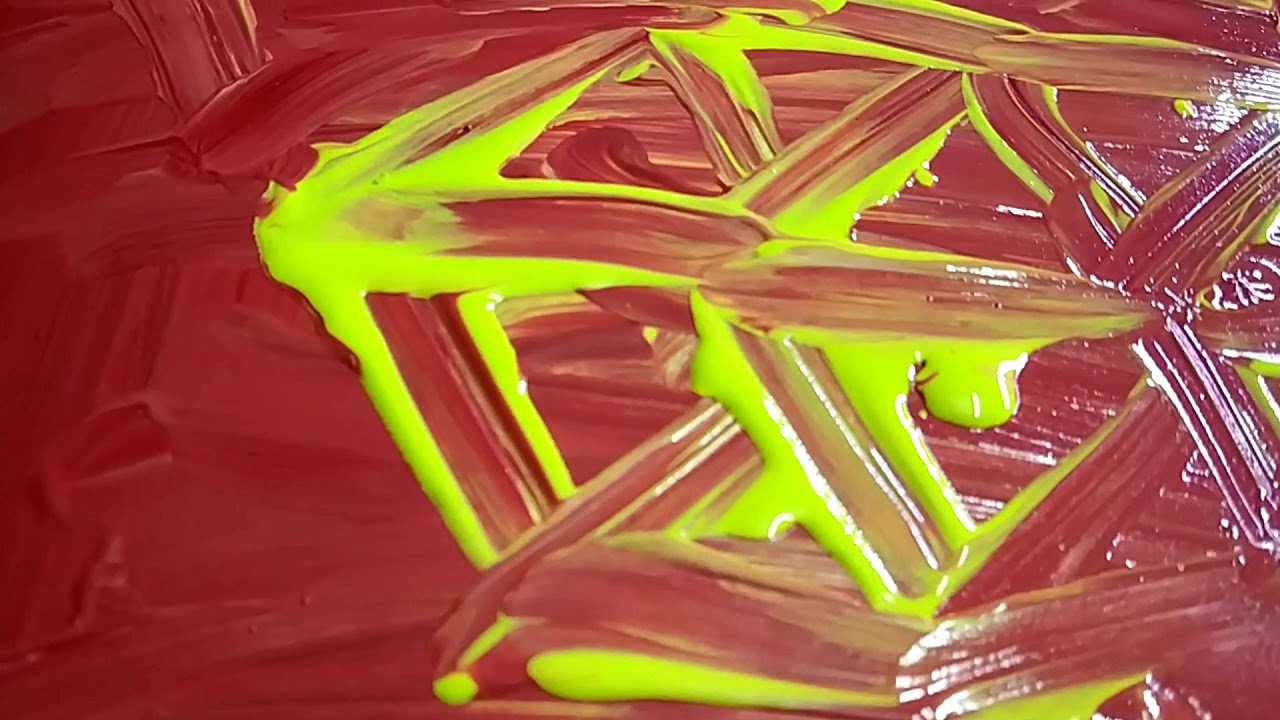 Slow Motion Acrylic Painting#1- ChallengeColor - YouTube