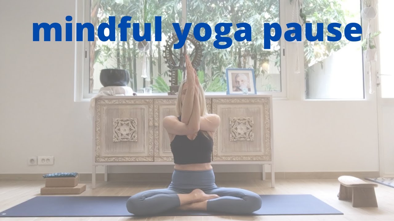 Mindful Yoga Pause #3 | Releasing Tension in Neck & Shoulders - YouTube