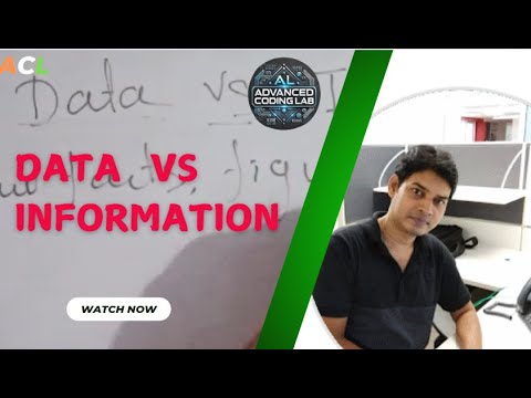 Is all data Information? (Data Vs Information) @AdvancedCodingLab - YouTube