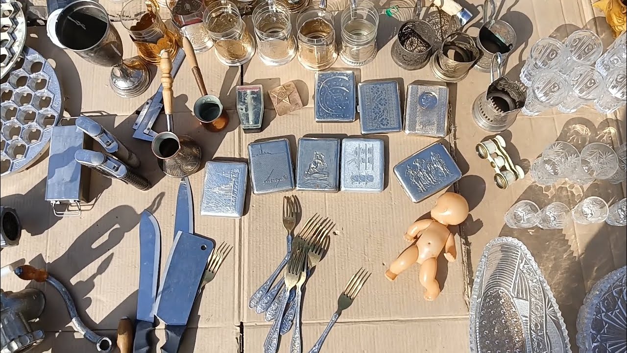 Красота по 100 рублей!!! ☺ #барахолка #самара #винтаж #антиквариат #посуда #блошиныйрынок - YouTube