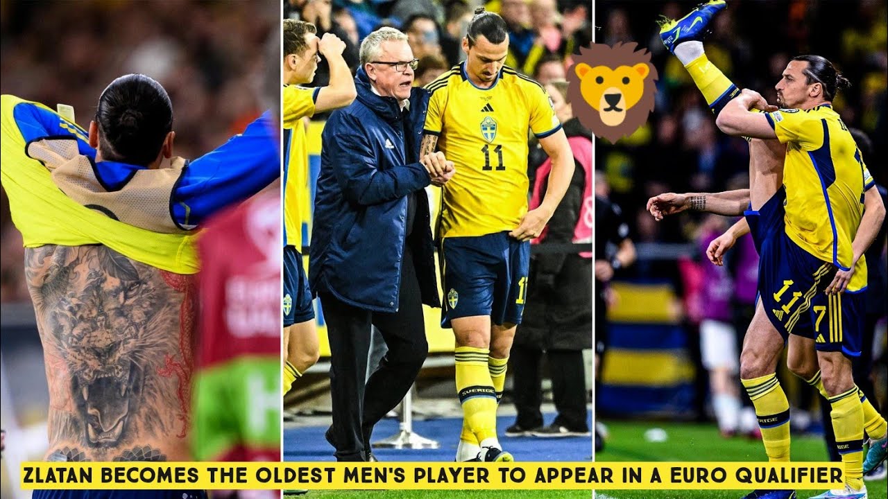 🦁 Zlatan Ibrahimović becomes the Oldest Men's Player to appear in a ...