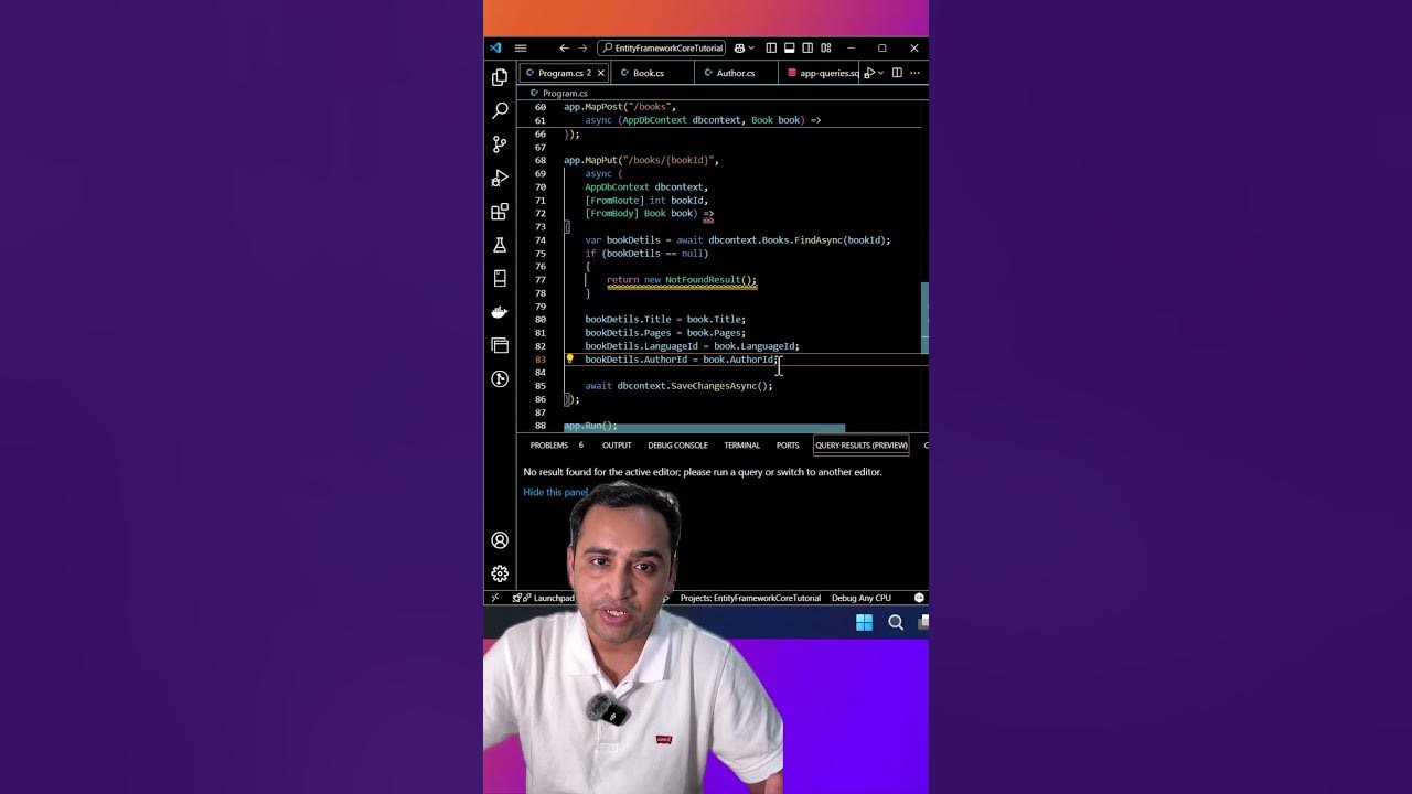 15. Update record in ef core #entityframework - YouTube