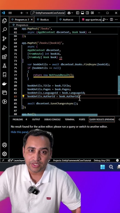 15. Update record in ef core #entityframework - YouTube