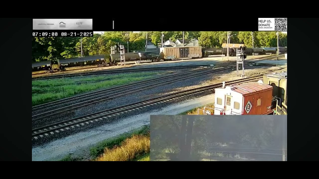 TrainVideo Of A SCREEN View With A CN WB Train On The Griffith Indiana ...