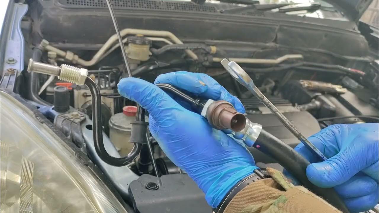 how to replace a power steering hose this is a step by step guide on changing a power steering ...