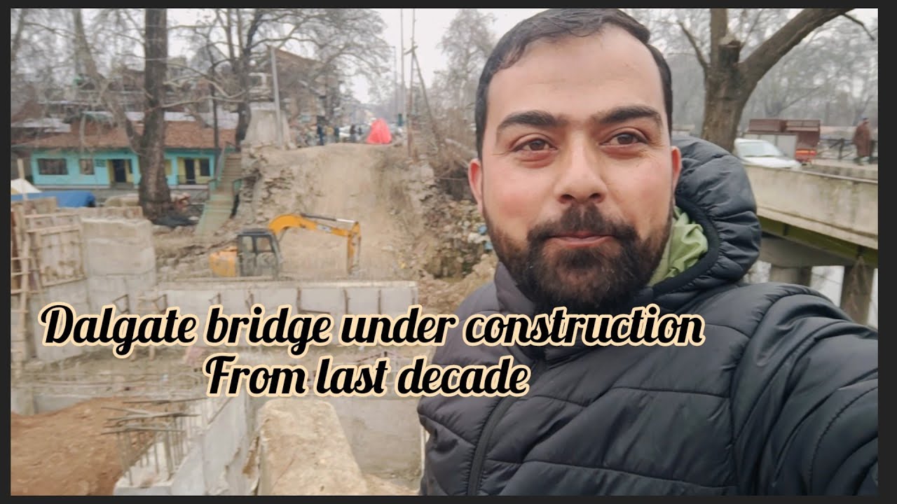 Dalgate bridge under construction from a decade #Kashmir #viral # ...