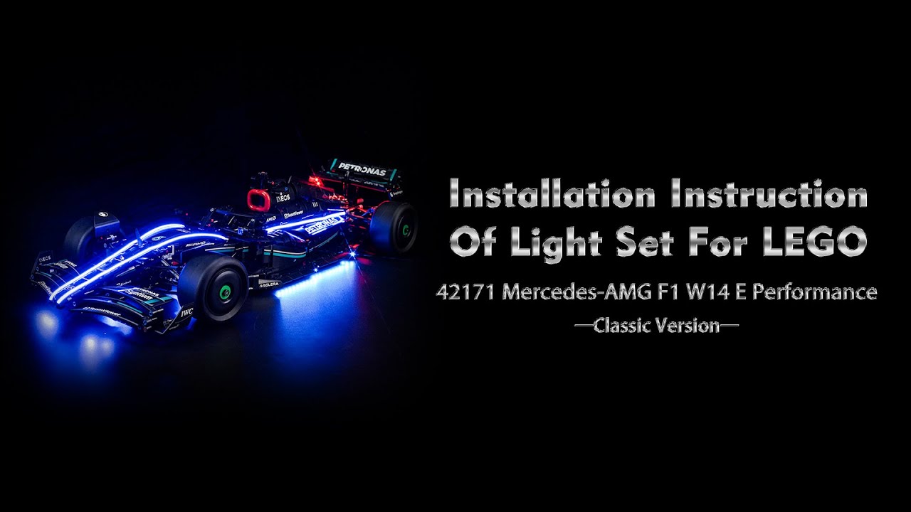 Installation Instruction Of Light Set For LEGO 42171 Mercedes-AMG F1 ...
