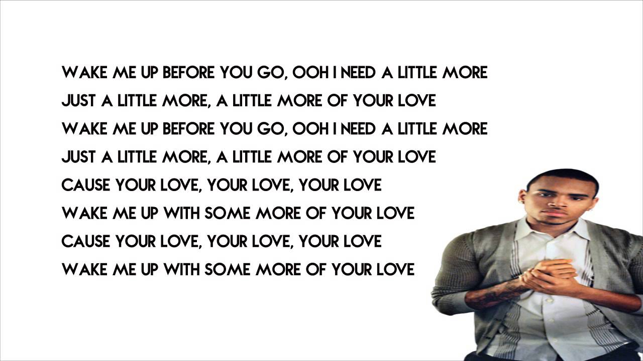 Chris Brown - Little More Lyrics - YouTube