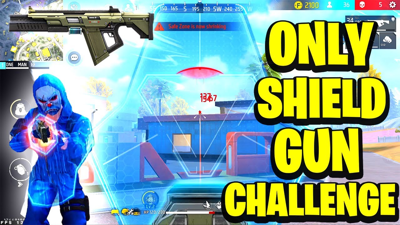 Rank Solo Vs Squad Only Shield Gun Challenge 😱 অনেক কষ্ট করে Shield Gun ...