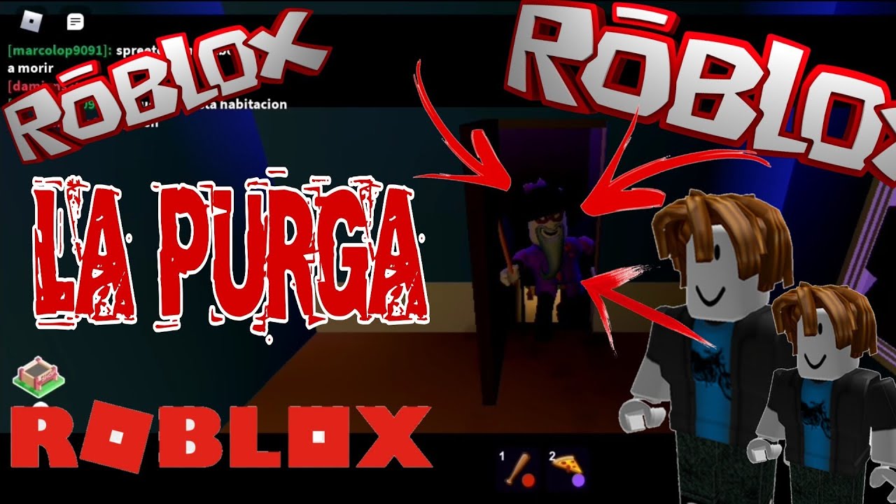 Jugando la purga en roblox Break in español | roblox en español - YouTube