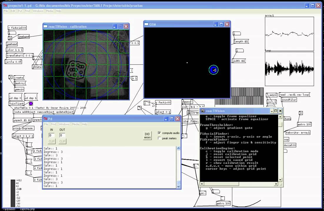 eterTable testing Graphics (GEM) X Y Rotate with loop (ReacTable ...