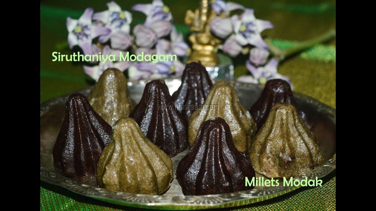 Millets Kozhukattai recipe | Siruthaniya Mothagam (Modak) - Vinayagar ...