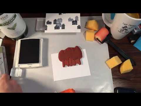 FB Live replay, Glycerine and ink pads with Sponges and the Sponge ...