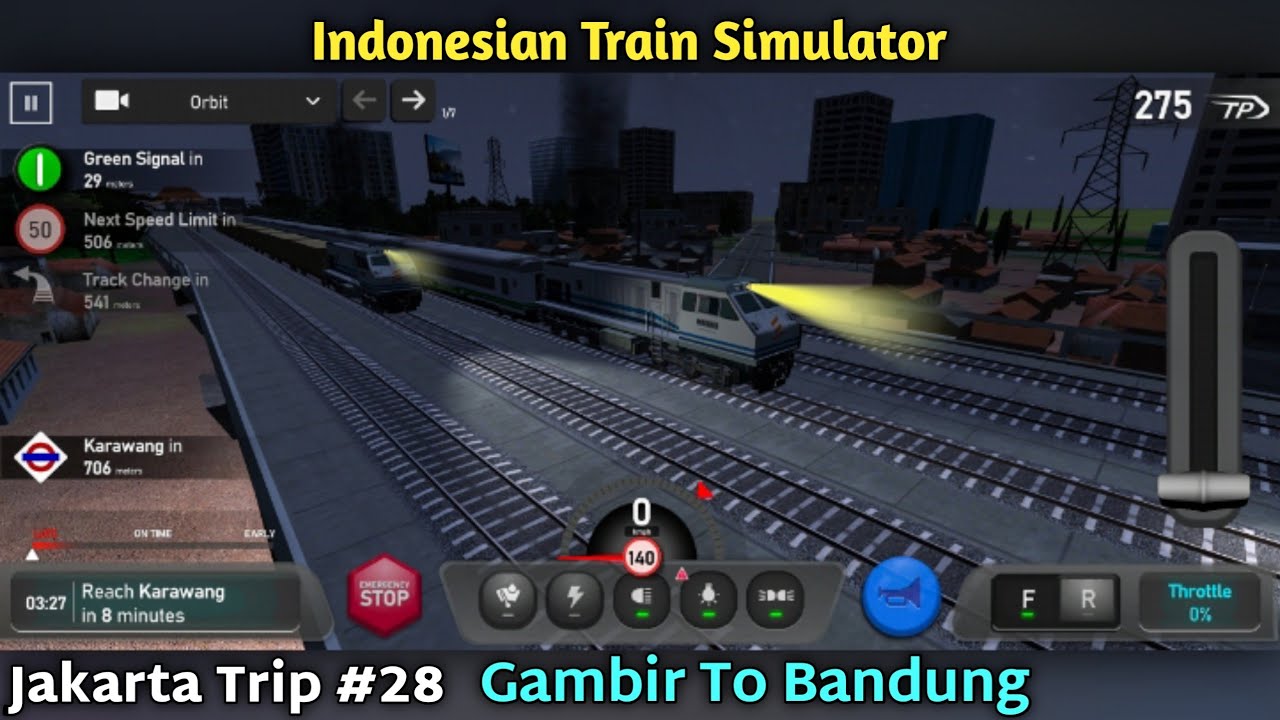 Indonesian Train Simulator | Jakarta Trip #28 Gambir To Bandung | # ...