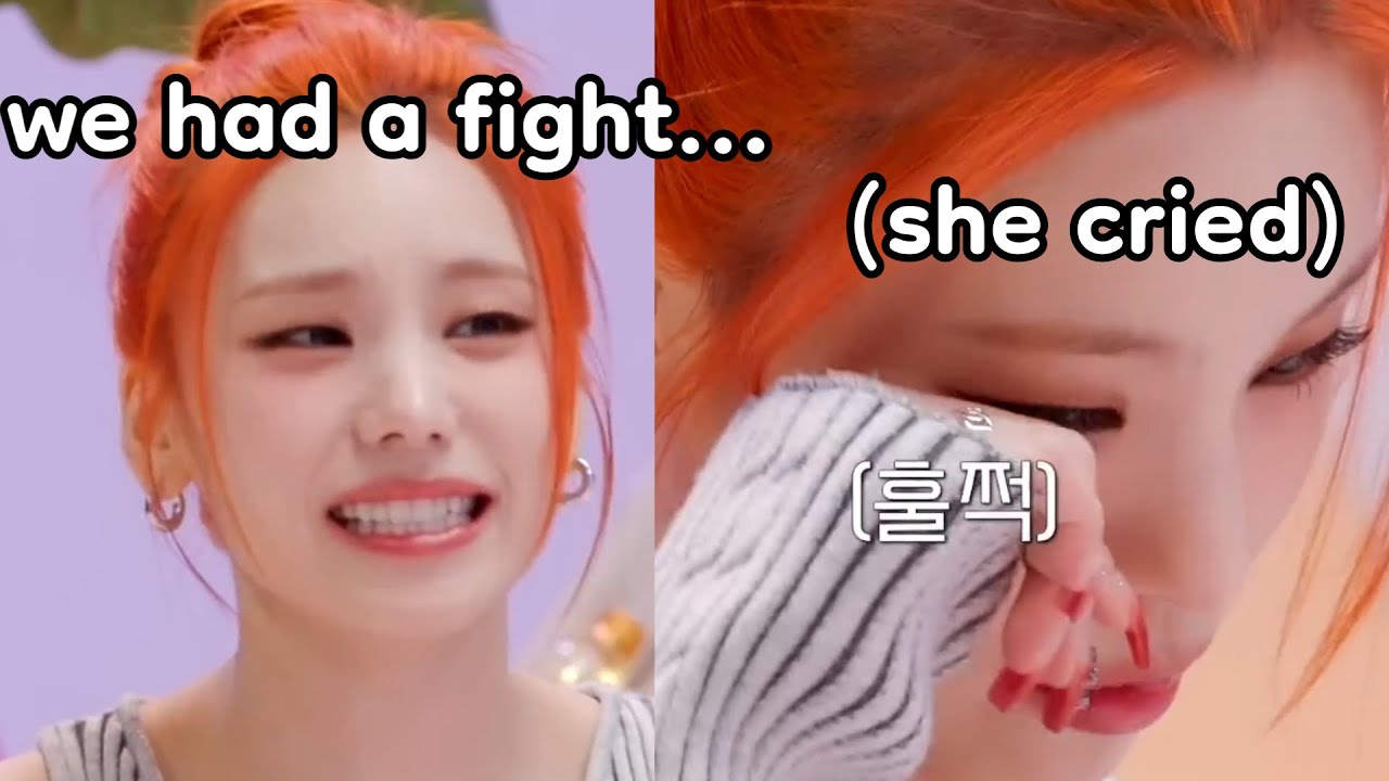 yeji and ryujin *fight* (she cried...) - YouTube