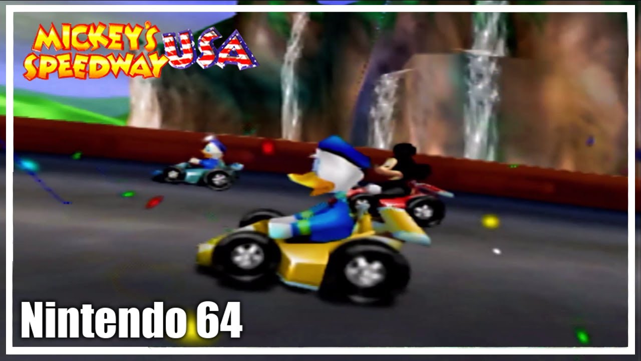 Mickey's Speedway USA 100% Nintendo 64 Walkthrough (Motor Way Mania ...
