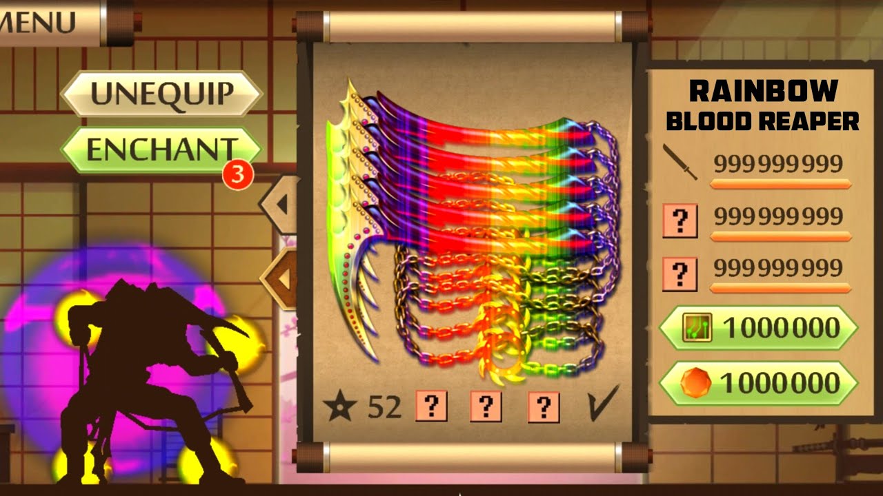 Shadow Fight 2 The Most Powerful Rainbow Blood Reaper | Master Gamer ...