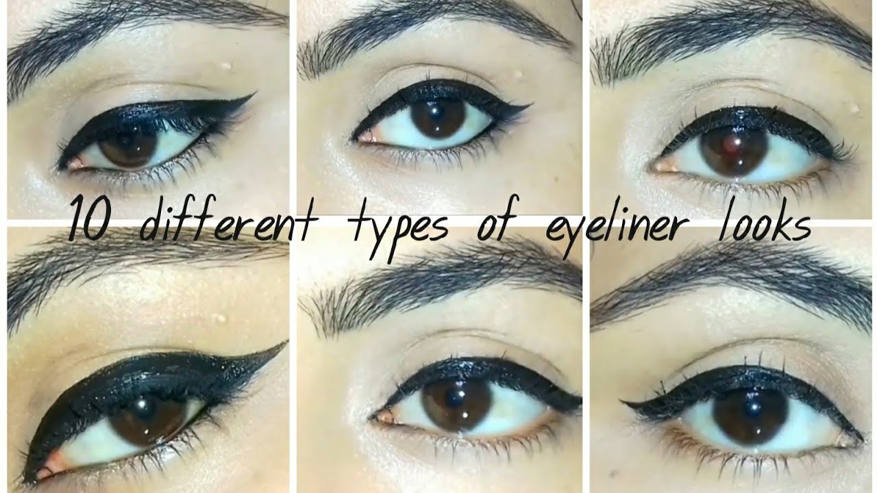 10 different types of eyeliner looks using lakme insta liner|wing liner ...