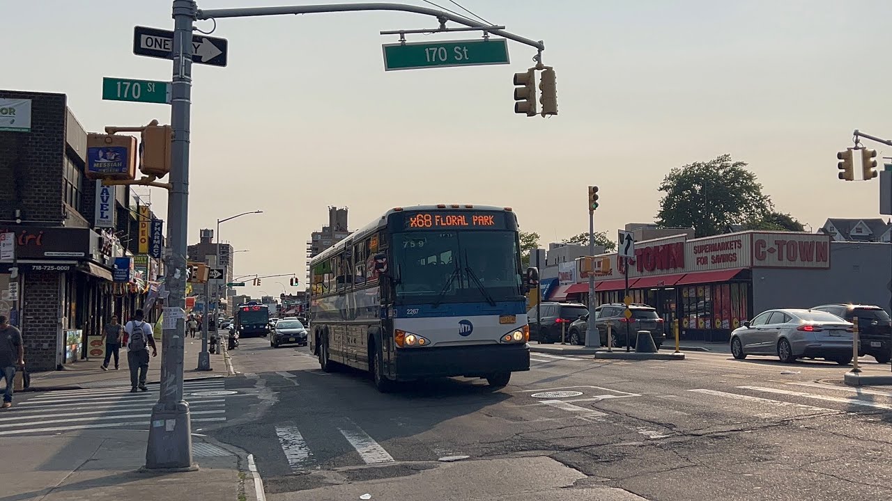 MTA New York City Bus 2013 MCI D4500CT Commuter Coach 2267 on Route x68 ...