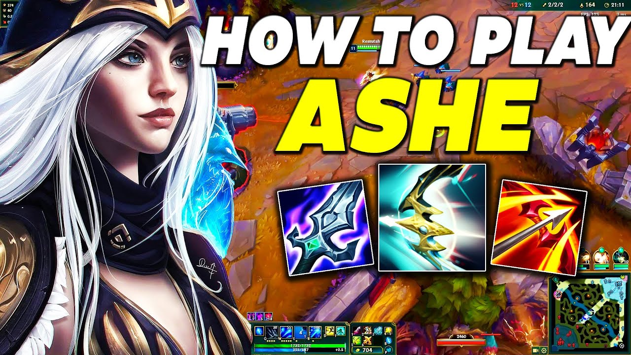 HOW TO PLAY ASHE? LANING PHASE, KITING, FARMING - Best Ashe Build | Adc ...