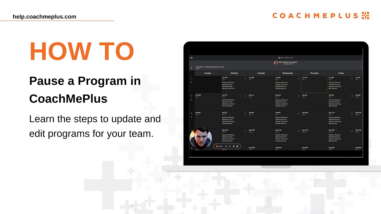 How to Pause a Program in CoachMePlus | FAQs + Help - YouTube