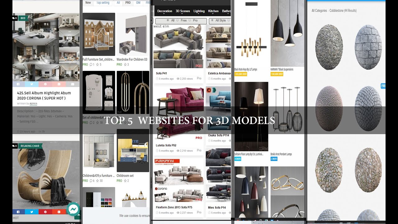 TOP 5 Websites for 3D Modelles ..2020 - YouTube