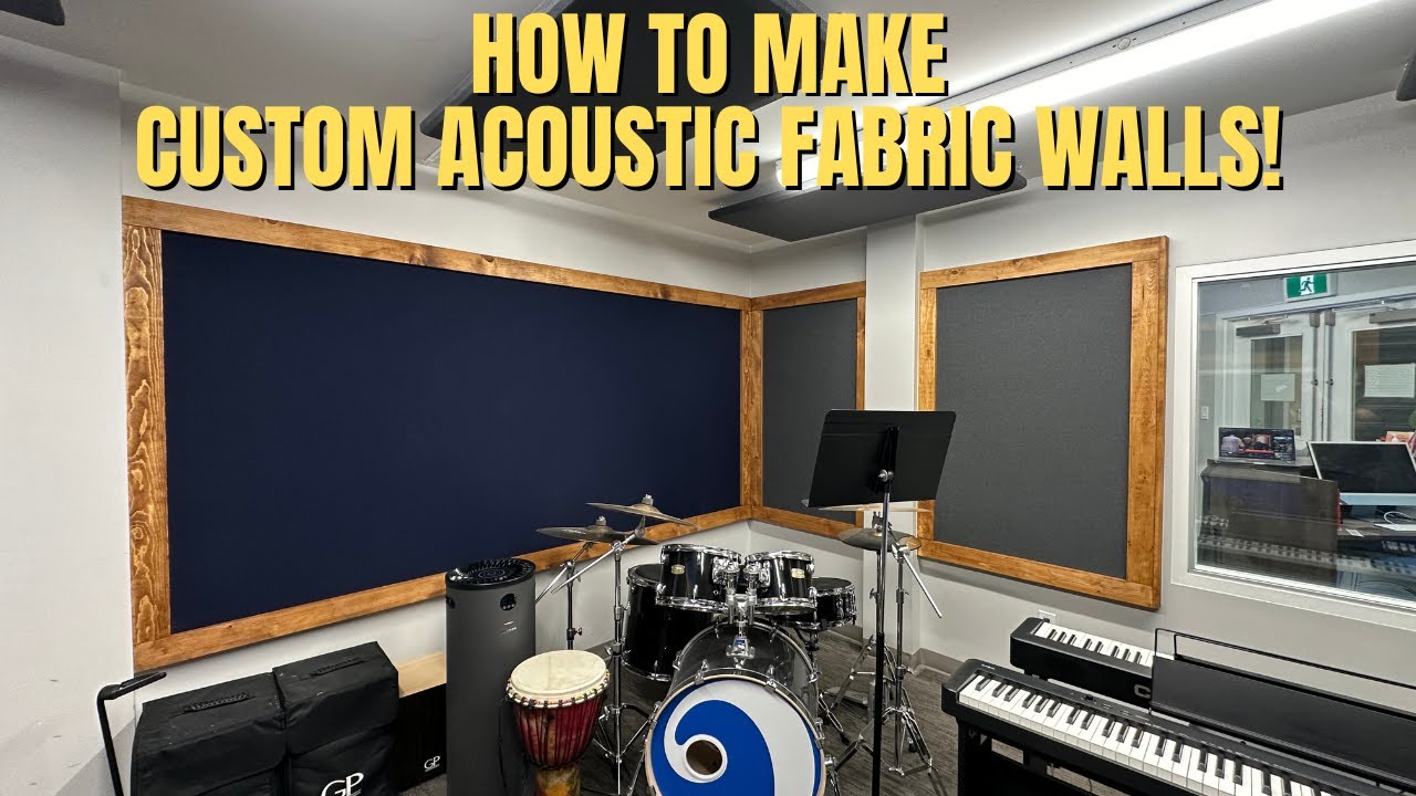 HOW TO MAKE CUSTOM ACOUSTIC FABRIC WALLS! DIY LIKE A PRO! - YouTube