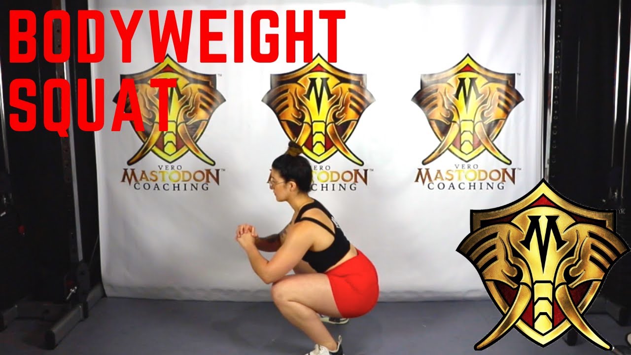 Body Weight Squat - Tutorial & Proper Form - YouTube