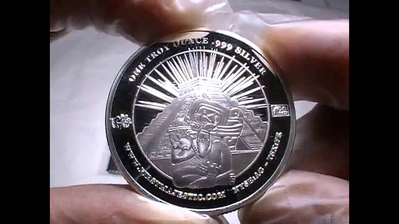 First Majestic 1 oz. Mayan Silver Round - SIlver Surge 1 - YouTube
