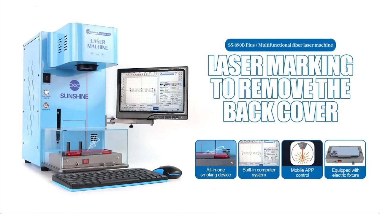 SUNSHINE TOOL | MULTIFUNCTIONAL FIBER LASER MACHINE SS-890B-PLUS - YouTube