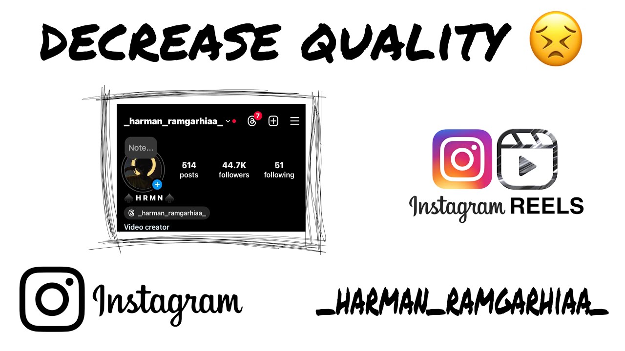|| Decrease quality problem 😔|| Instagram reels || HR EDITS 🏻 || - YouTube