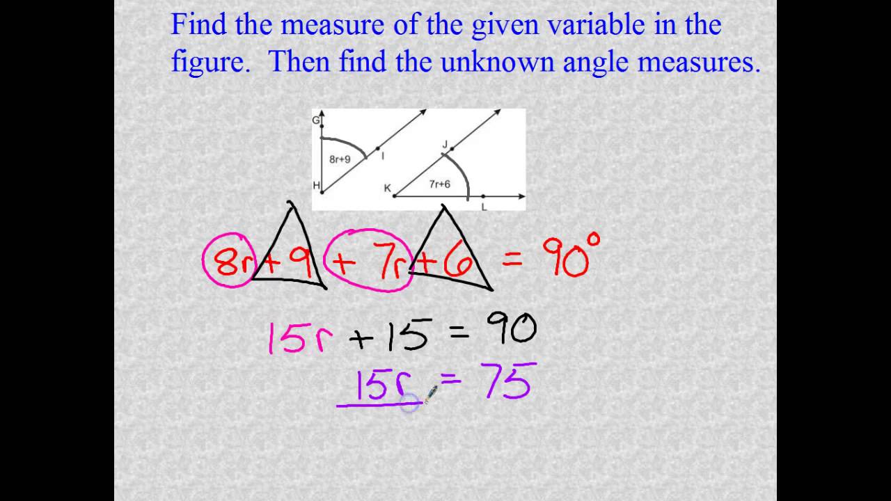 CCSS 8.G.5 - video 1 - Angle Relationships - YouTube
